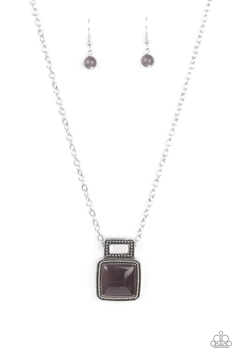 Ethereally Elemental Silver Paparazzi Necklace Jemtastic Jewelry